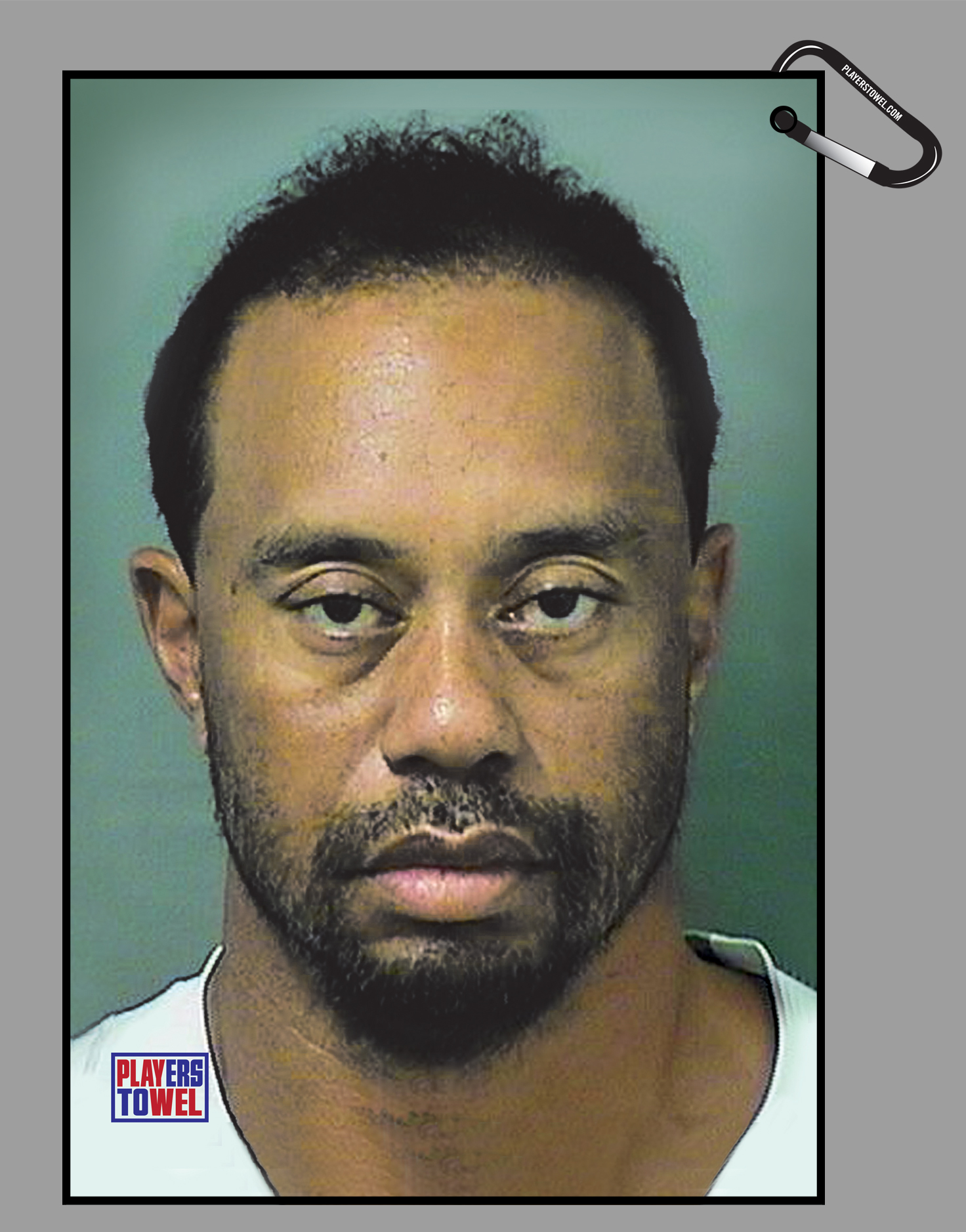 Tiger Woods DUI Mugshot Golf Towel